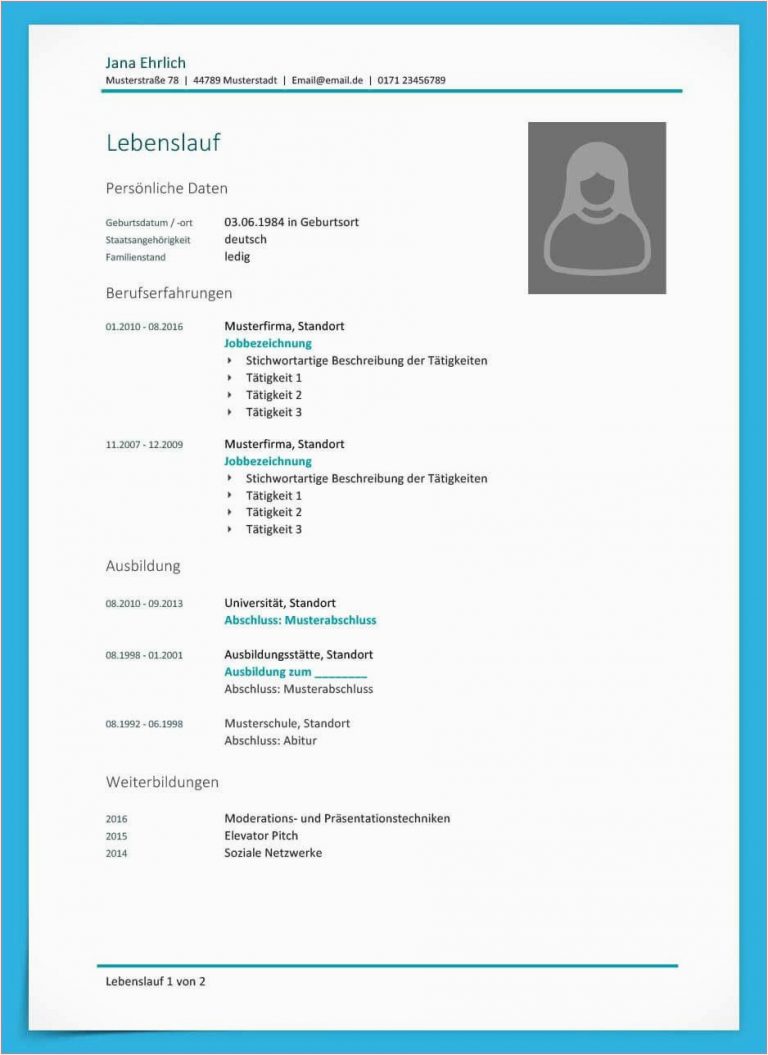 Microsoft Office 2007 Lebenslauf Vorlagen 16 Liebenswürdig Lebenslauf ...