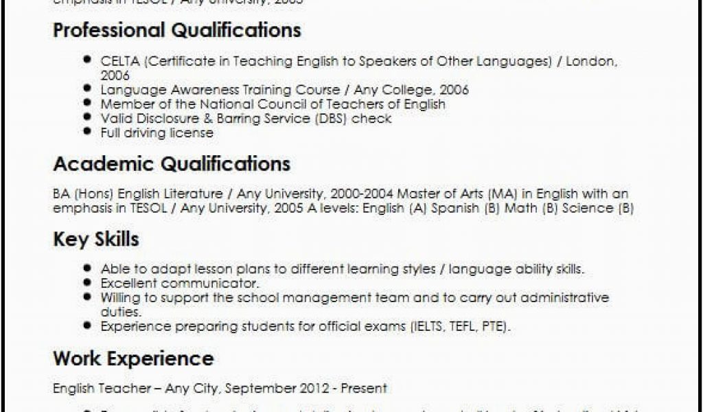 Cv Englisch Language Skills Cv English Example Language Skills Cv 